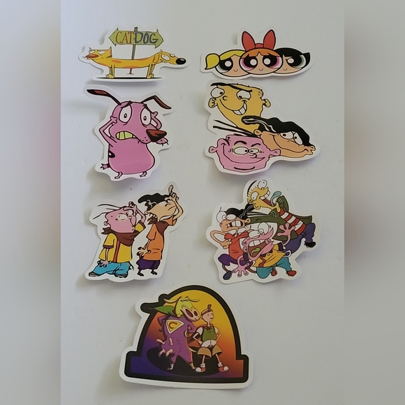Toys | B Lot Of 7 Nostalgic Cartoon Characters 2 Stickers Decals Bundle ...